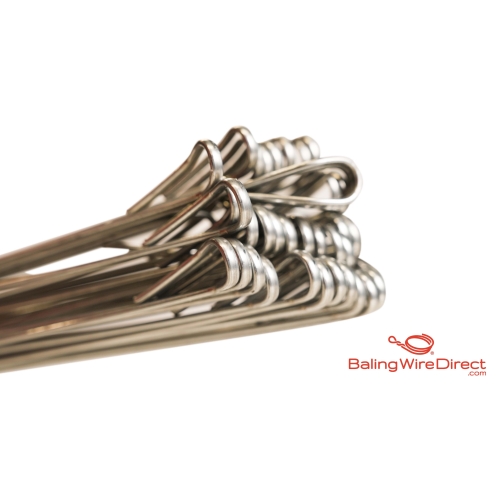 10 gauge bright double loop bale ties